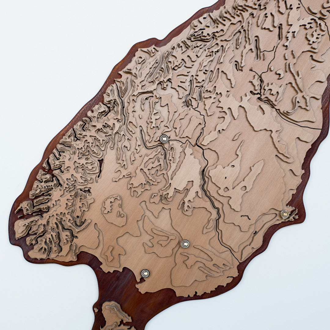 NZ Wooden Topo Map – Leisure Workshop